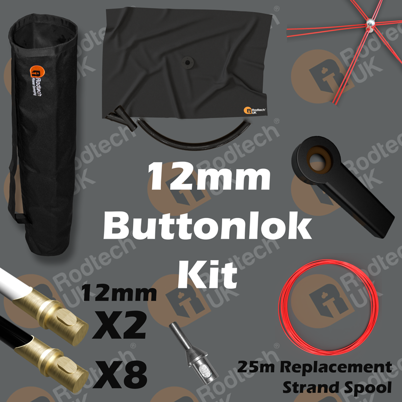 Buttonlok 12mm Chimney Power Sweeping Kit (KIT12BBL) [Pictures Pending ...